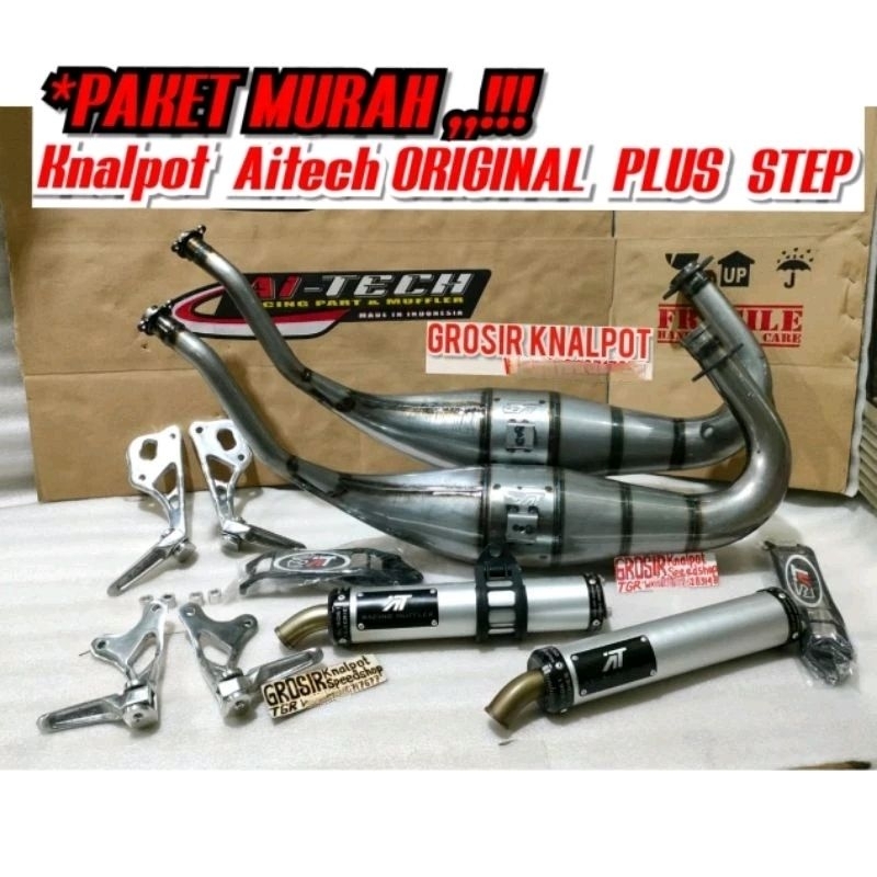 Jual Paket MURAH Knalpot Aitech ORIGINAL New Model GEN 2 Big volume Ori ...