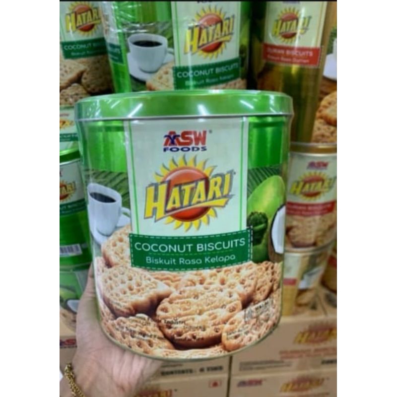 Jual hatari coconut biscuit 325 gr kue lebaran/biscuit kaleng | Shopee ...