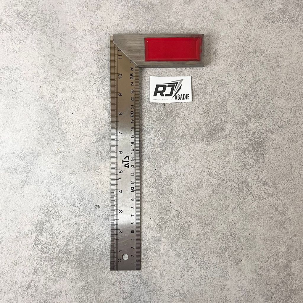 Jual Siku Tukang Penggaris L Plat Tebal Stainless ATS 12" 30 cm ...