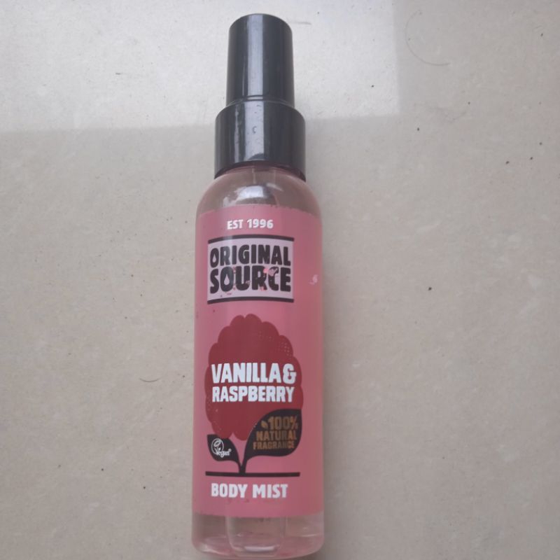 Jual Original source Vanillag Raspberry Body Mist 100ml | Shopee Indonesia