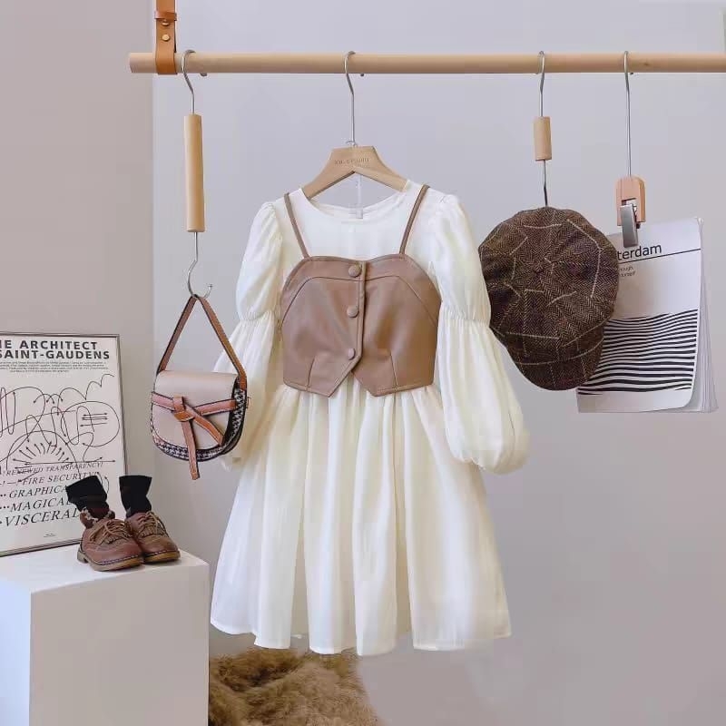 Jual AB-304 | DRESS 2IN1 ANAK PEREMPUAN IMPORT | USIA 4-8 TAHUN ...