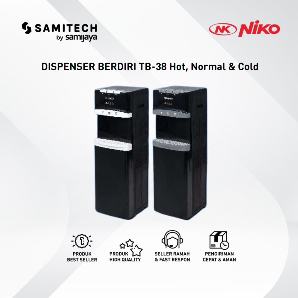 Jual Dispenser Berdiri NIKO TB-3B Galon Bawah Hot, Normal & Cold ...