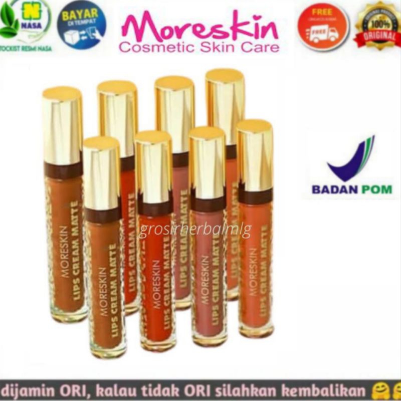 Jual EXP 2027 SALE MORESKIN LIPCREAM MATTE ORIGINAL NASA /lipmate / lip ...