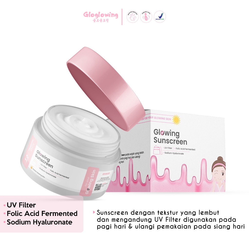 Jual GLOGLOWING Glowing Sunscreen 10g | Shopee Indonesia