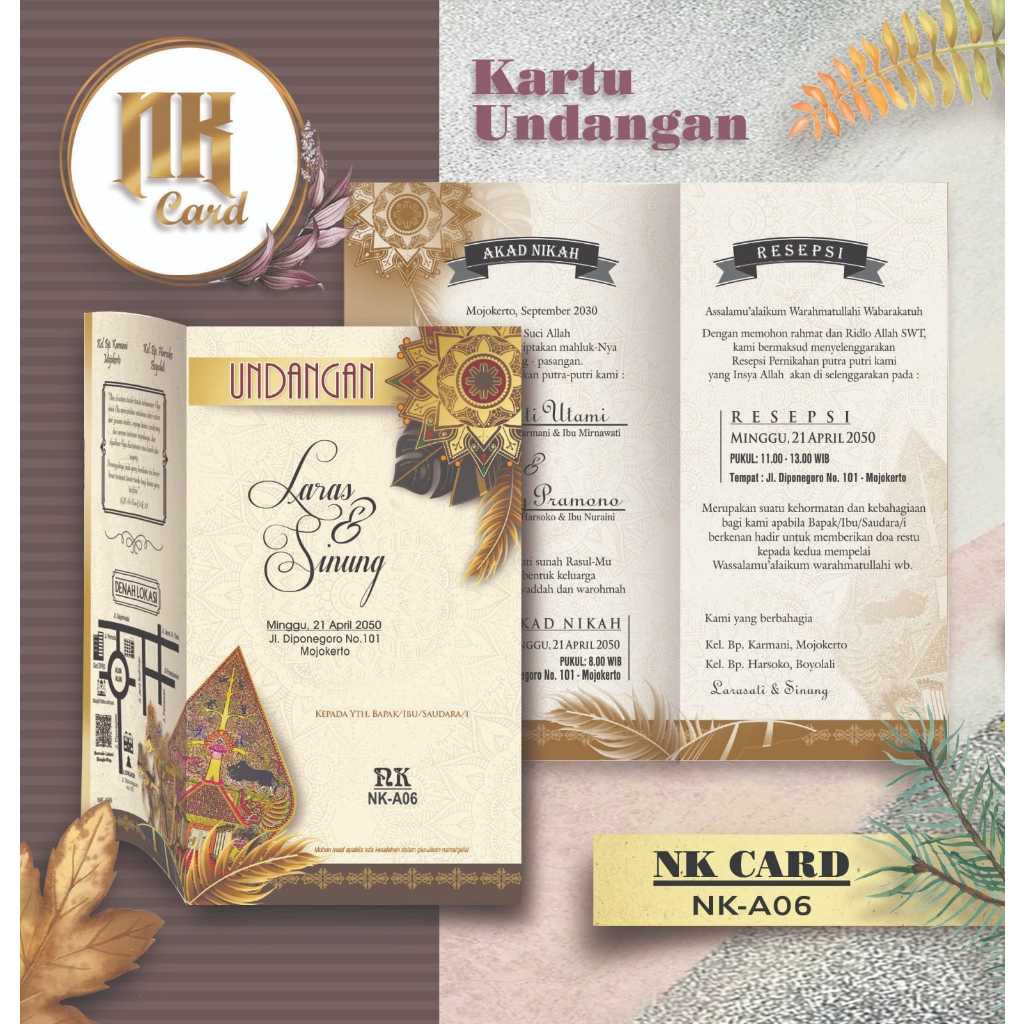 Jual NK-A06 NK Card | Blanko Undangan | Undangan Murah | Blangko ...