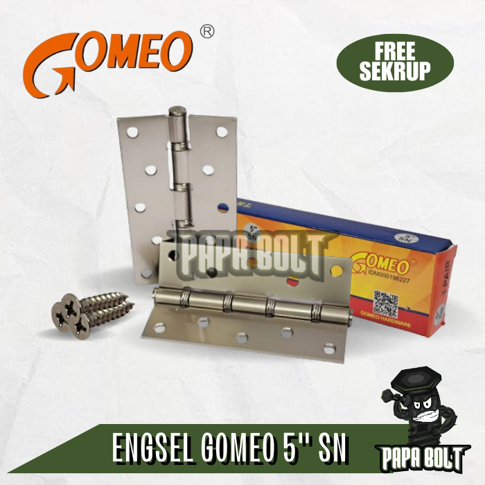 Jual GOMEO Engsel Pintu Jendela Plat 5 inch - 1 pair isi 2 pcs (5 ...