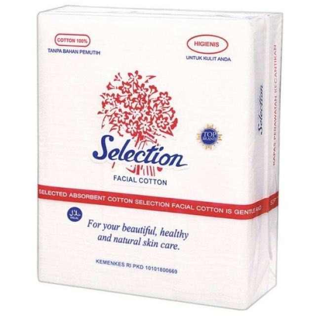 Jual Kapas SELECTION Facial Cotton Kapas Kotak 75gr 50gr 35gr || Kapas ...