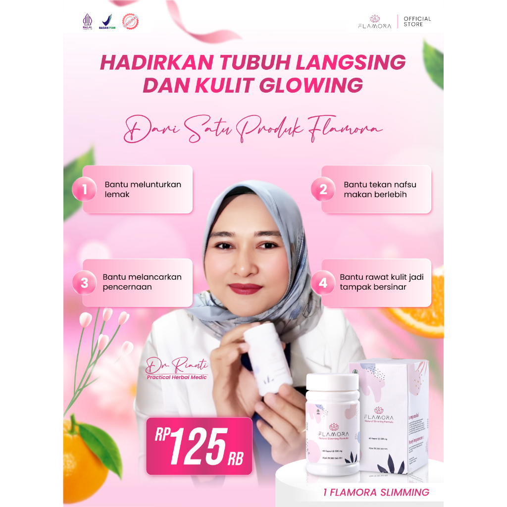 Jual Flamora Slimming Kapsul Herbal Bantu Langsingkan Tubuh dan bantu ...
