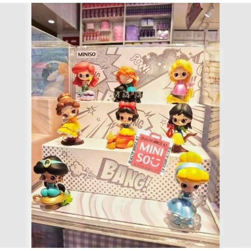 Jual miniso blindbox princess fairy secret aurora ariel rapunzel belle cinderella snow white ...