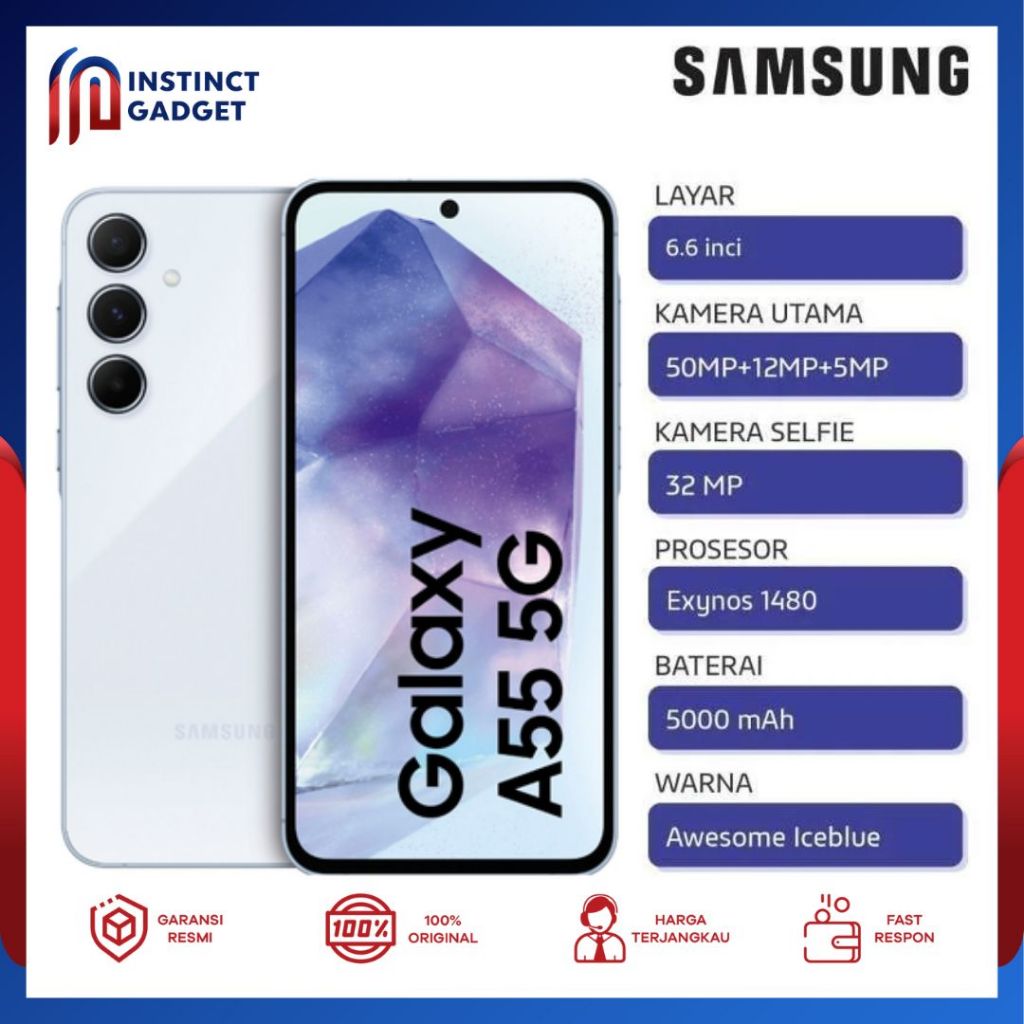 Jual Samsung Galaxy A55 5G 8/128GB | 8/256GB | 12/256GB Processor ...