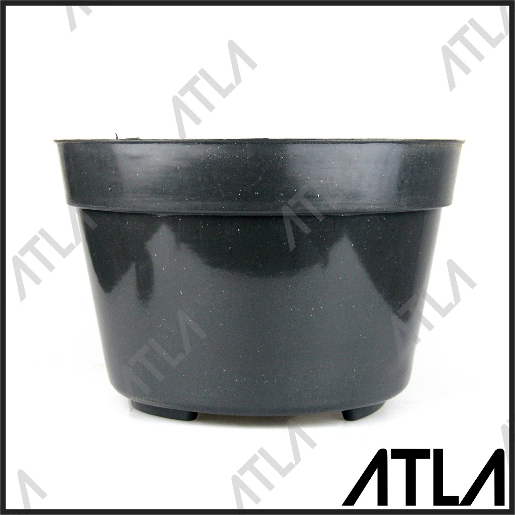 Jual Pot Plastik 30 cm Bulat Hitam Wadah Tanaman Bunga Tanaman Hias ...