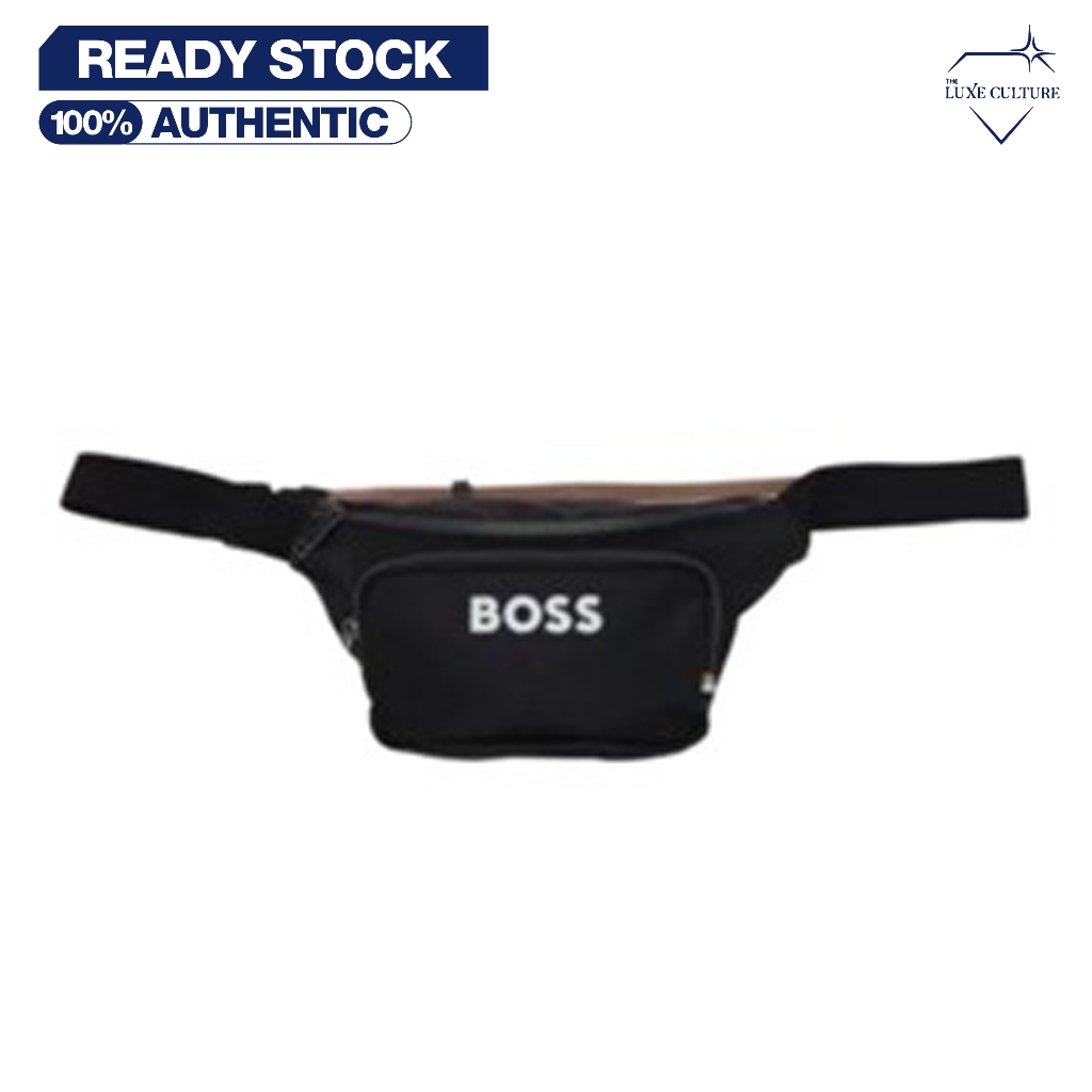 Jual Hugo Boss Catch Logo Black Waistbag / Tas Branded Original ...