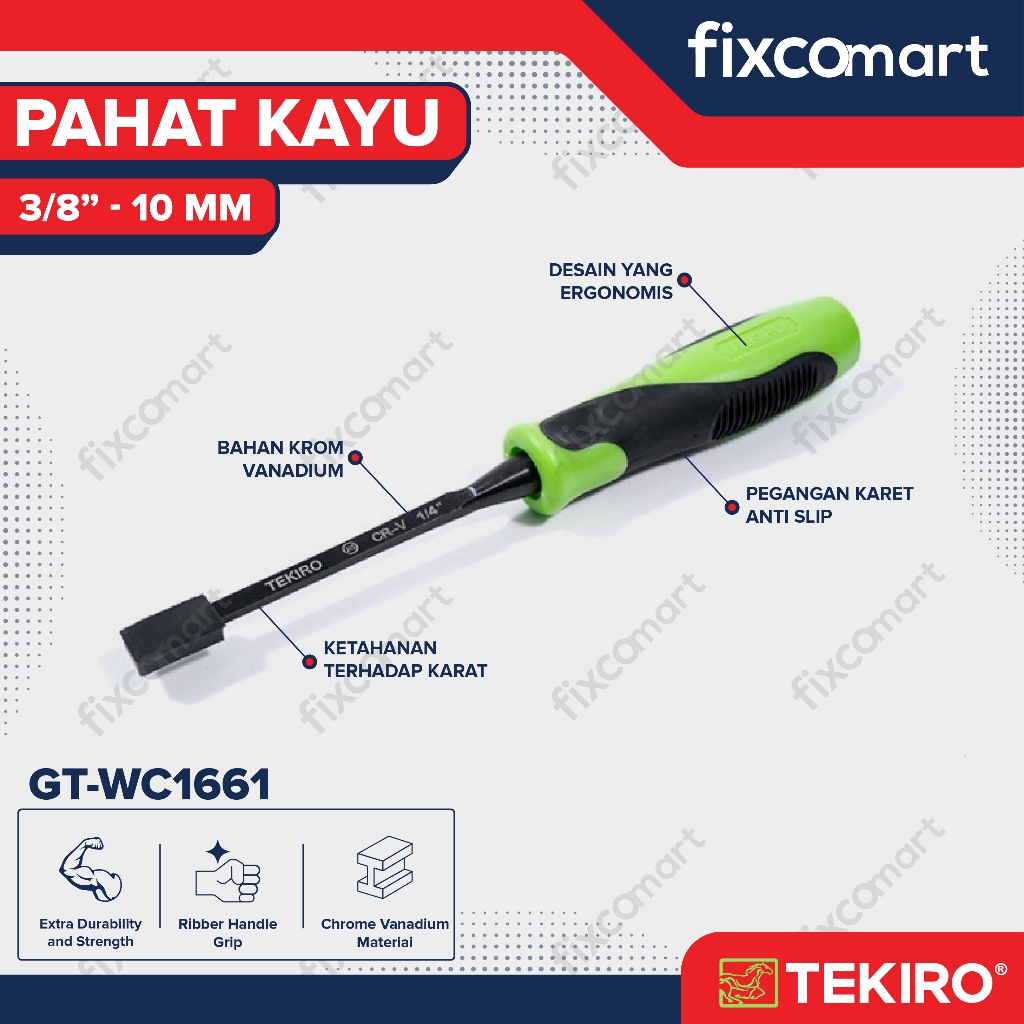 Jual Tekiro Wood Chisel 3/8 Inch / Tekiro Pahat Kayu 10 Mm | Shopee ...