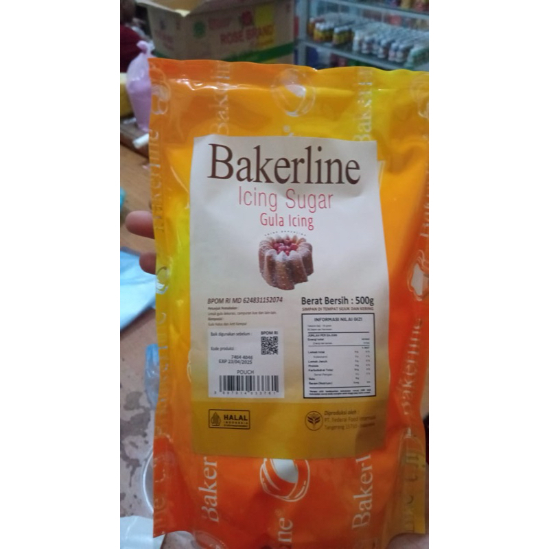 Jual Bakerline Icing Sugar Gula Icing Kemasan 500g | Shopee Indonesia