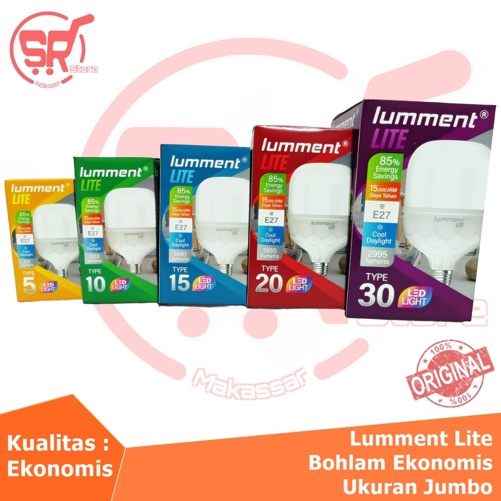 Jual Lumment Lite LED Bohlam Lampu Capsule EKONOMIS / LED Murah SNI ...