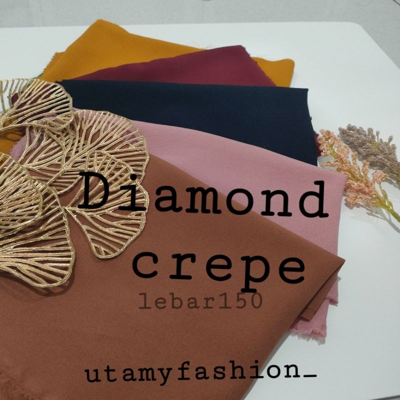 Jual Kain Diamond Crepe Premium Kain Hijab Diamond Georgette Diamond ...