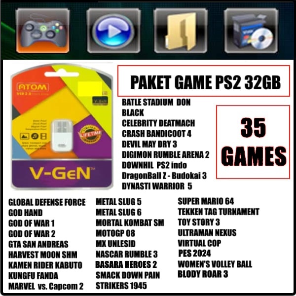 Jual Paket game ps2 fullgame untuk ps2 matrix5 mcboot | Shopee Indonesia