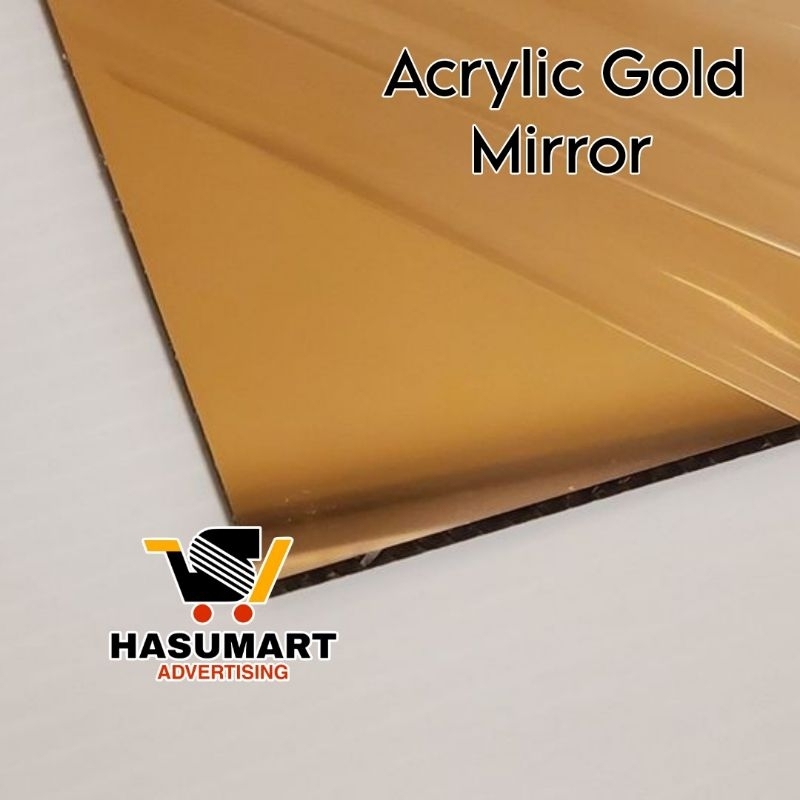 Jual Akrilik Lembaran Gold Mirror (244×122cm) 2MM / Acrylic Sheets ...
