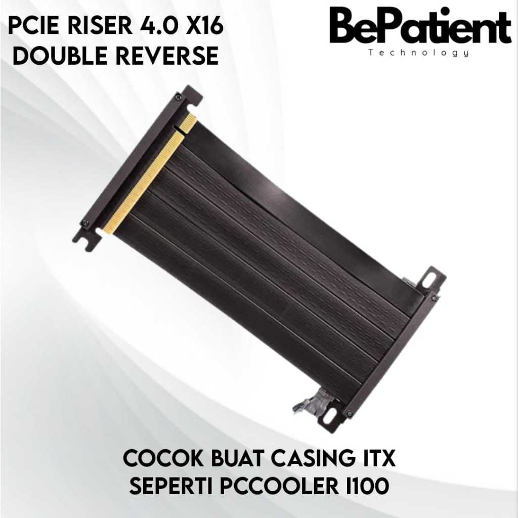 Jual PCIE Riser 4.0 x16 Flexible Card untuk Casing ITX (PCCOOLER i100 ...