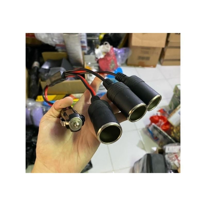 Jual Colokan mobil autolighter 3 cabang 12 volt dan 24 volt | Shopee ...