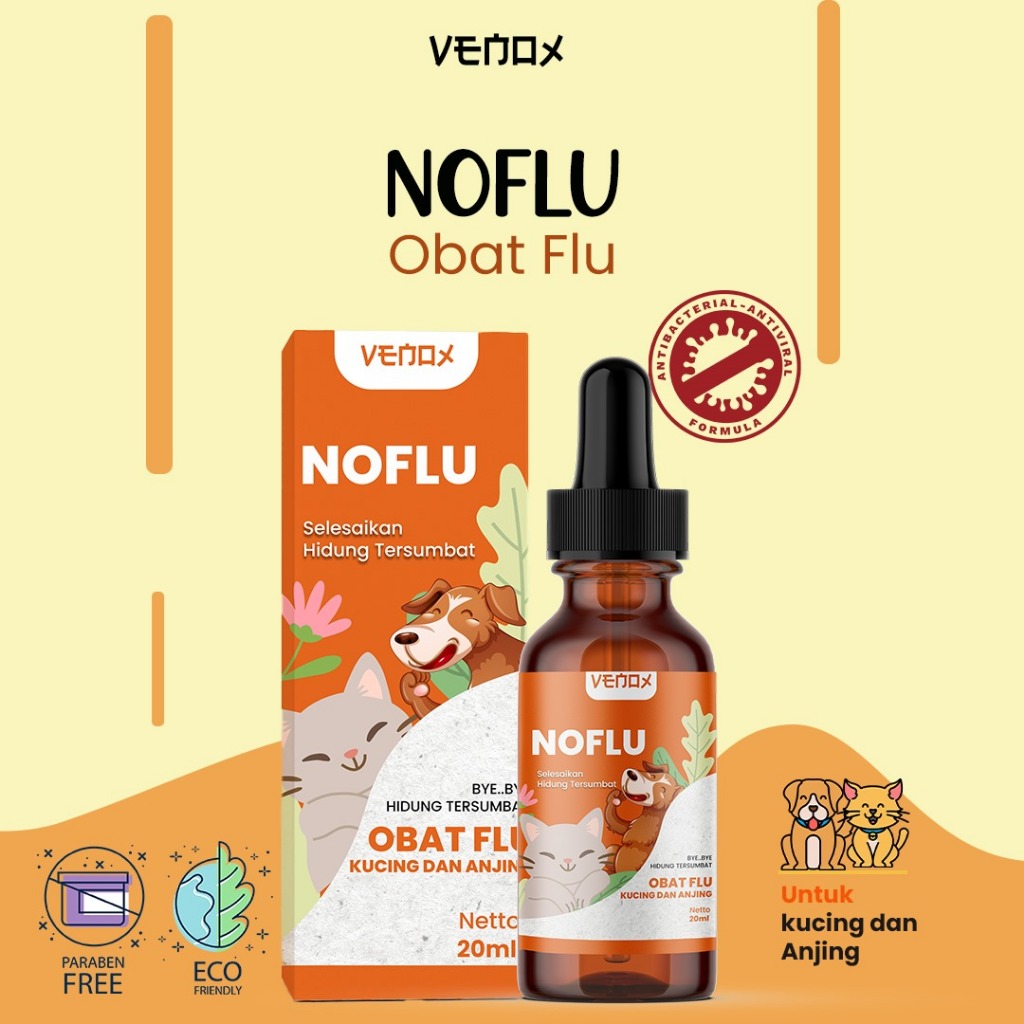 Jual NOFLU - Venox Noflu Obat Kucing Anjing Anti Flu Batuk Pilek Bersin ...