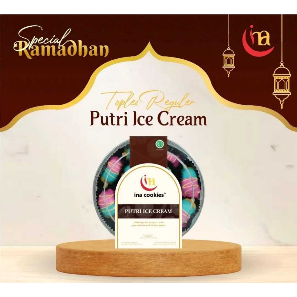 Jual Ina Cookies Kue Kering Premium Putri Ice Cream Toples Reguler ...