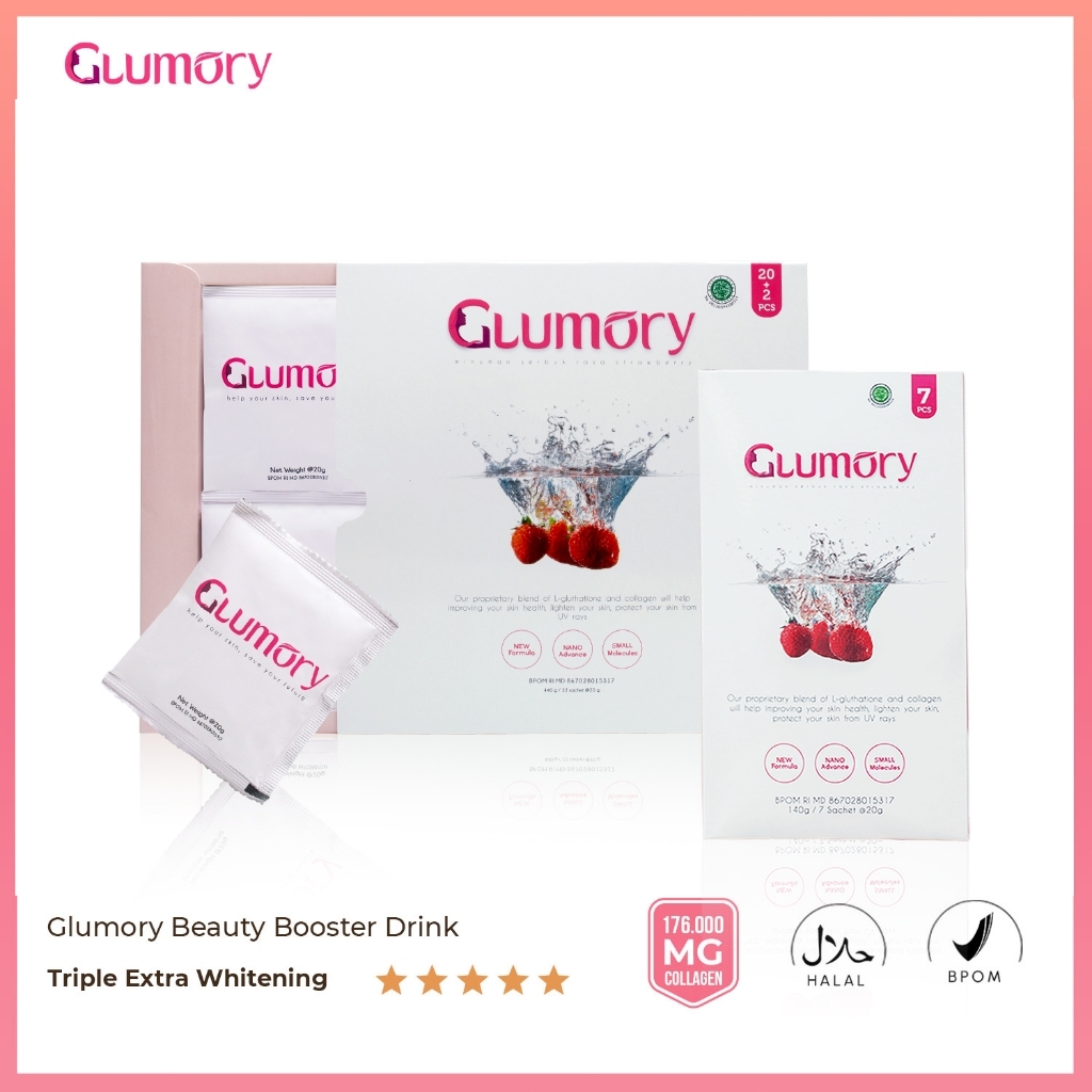 Jual GLUMORY Beauty Booster Drink NEW FORMULA Sakura Flower Extract ...