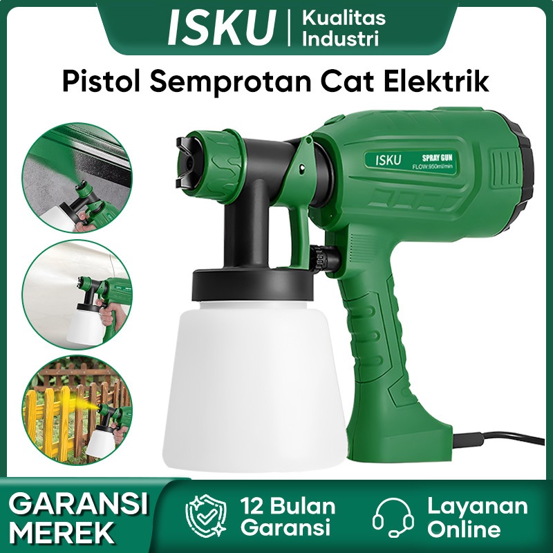Jual ISKU Electric Spray Gun 400W 800ml Mesin Cat Semprot Listrik Alat ...
