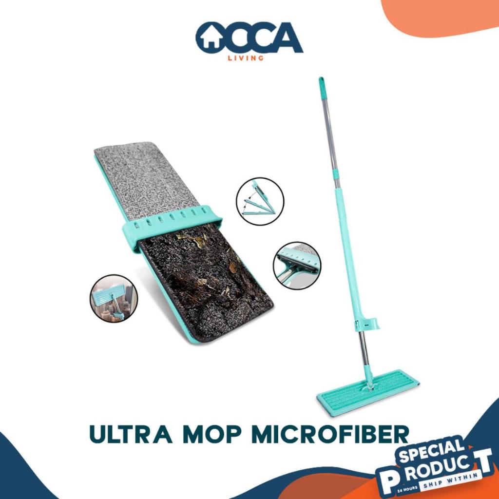 Jual Occa Home - Alat Pel Lantai Stainless Ultra Mop Microfiber Alat ...