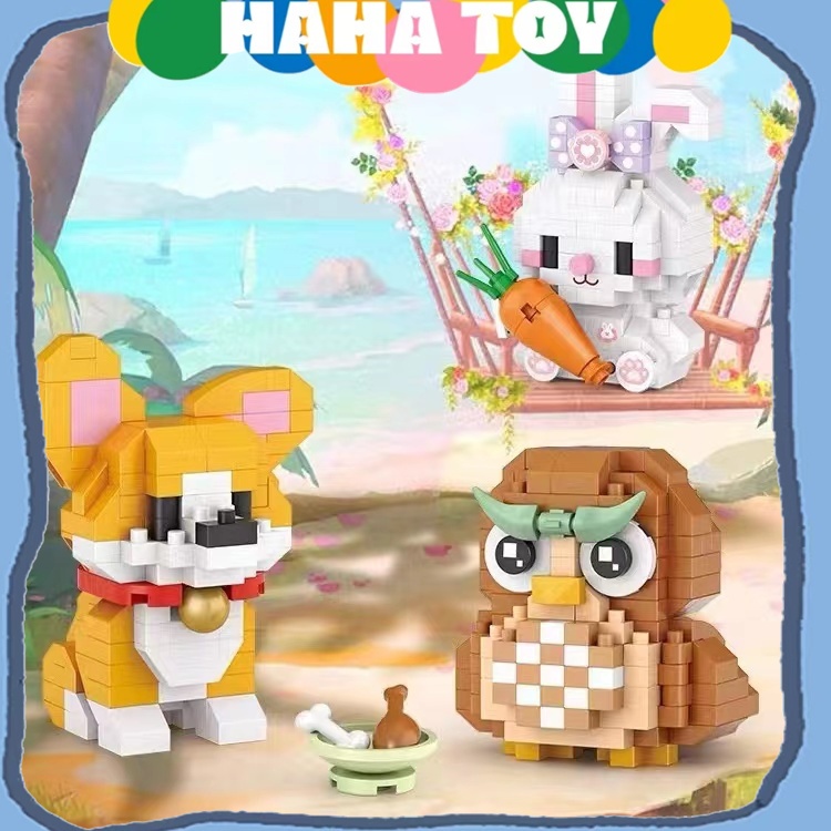 Jual HaHa Toy Hewan Series Block Bricks Mainan Balok Nano Blok Building ...