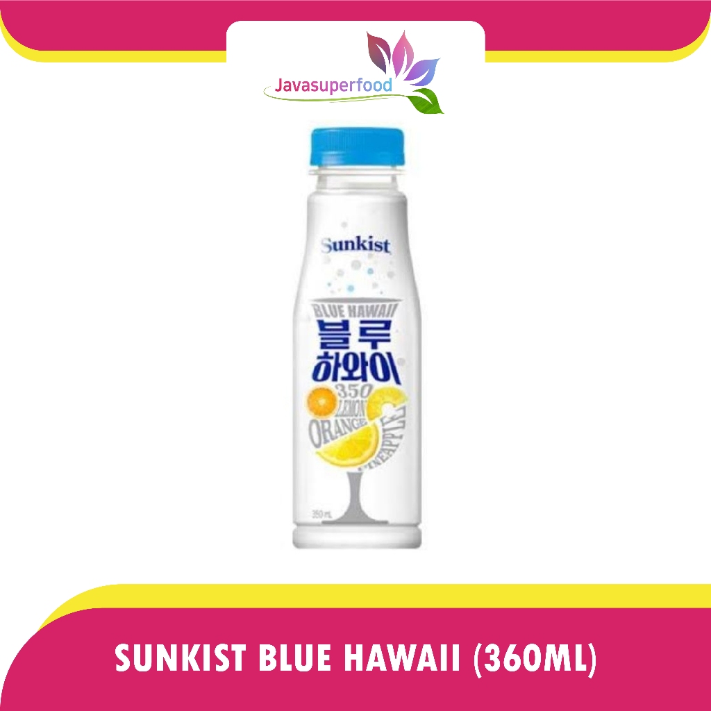 Jual Sunkist Blue Hawaii / Minuman rasa nanas, jeruk, dan lemon 350Ml ...