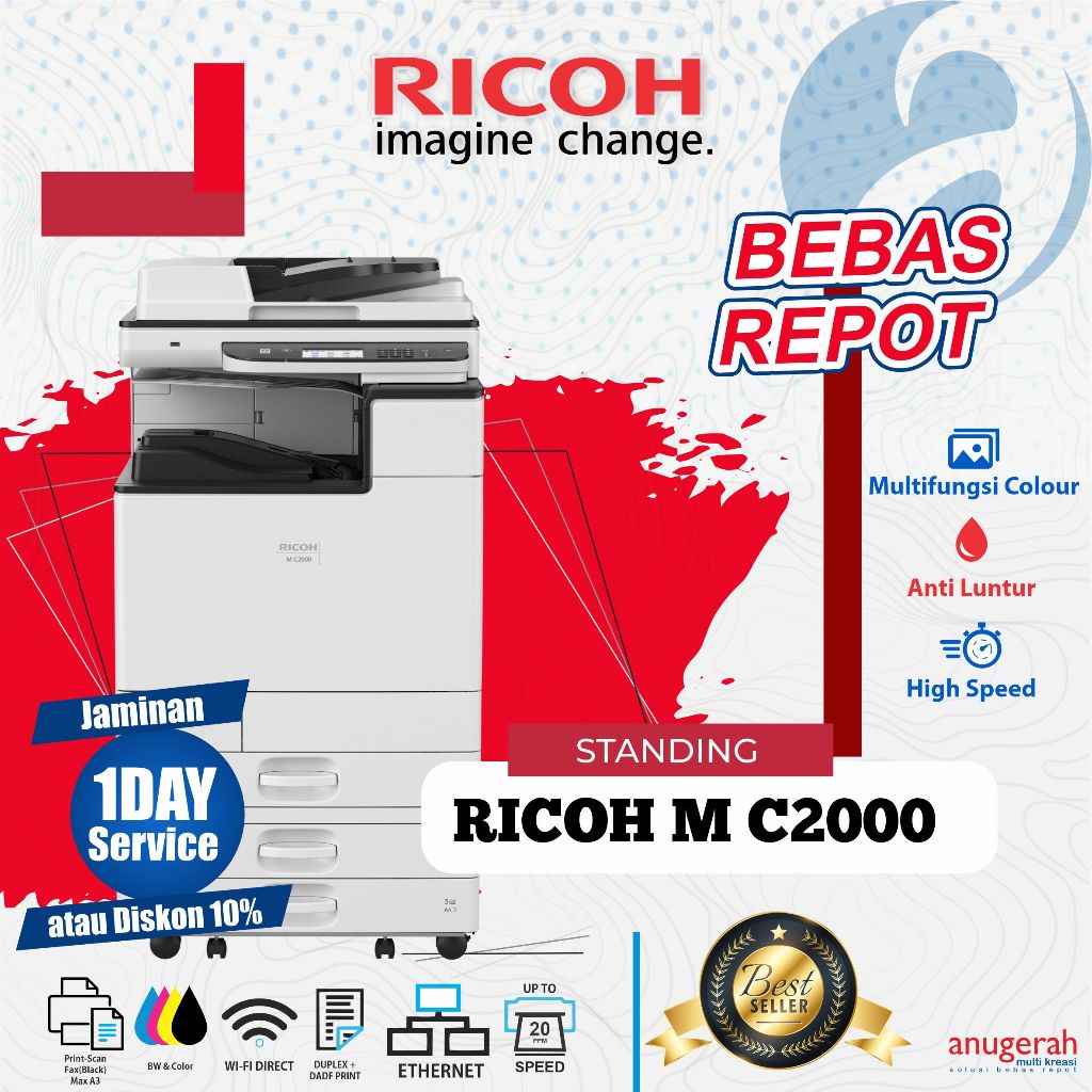 Jual Mesin Printer Ricoh M C2000 | Mesin Fotocopy Ricoh M C2000 Termurah di jakarta | Shopee ...