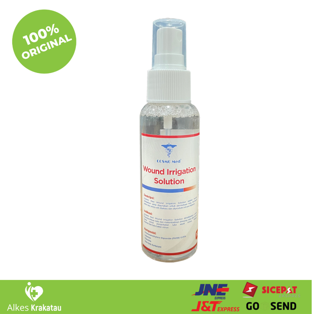 Jual Wound Irrigation Solution 100ml COSMO Med - Cairan Pencuci Luka ...