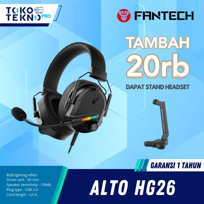 Jual Fantech ALTO 7.1 HG26 / HG-26 RGB Headset Gaming Multiplatform ...