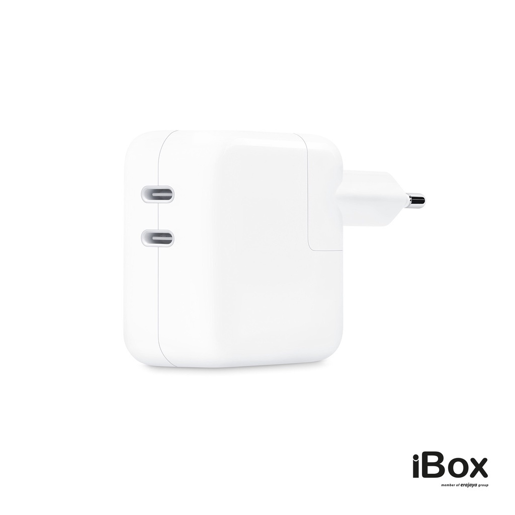 Jual Adaptor Charger USB-C Dual Port 35W Kompatibel untuk MacBook ...