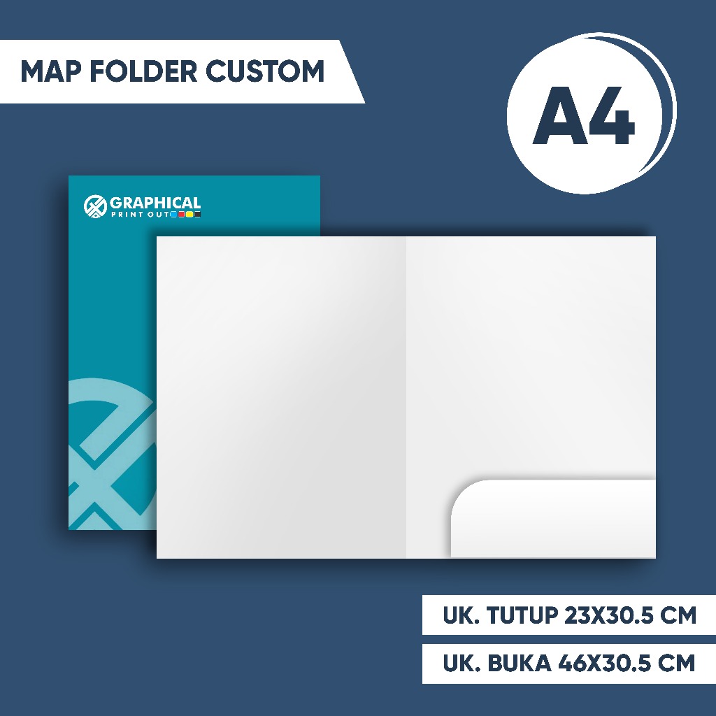 Jual Cetak Map Folder Custom / Map Berkas Ukuran A4 | Shopee Indonesia