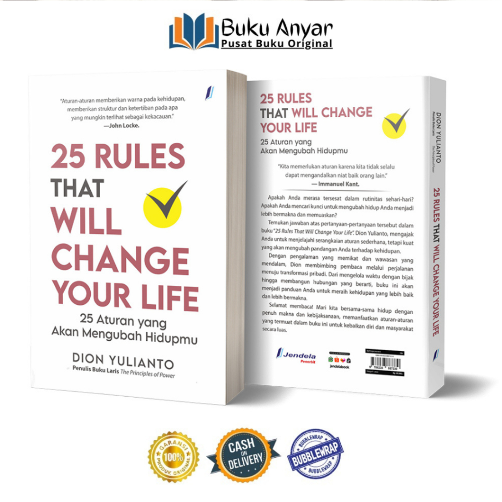 Jual 25 Rules That Will Change Your Life 25 Aturan Akan Mengubah ...