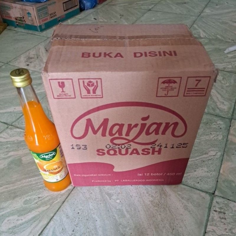 Jual MARJAN SQUASH JERUK ~ 1 KARTON (12BOTOL) | Shopee Indonesia