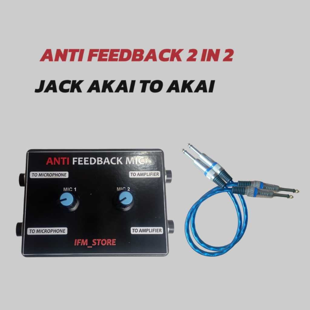 Jual ALAT ANTI FEEDBACK MIC UNIVERSAL 2 IN 2 AKAI TO AKAI ANTI DENGUNG ...