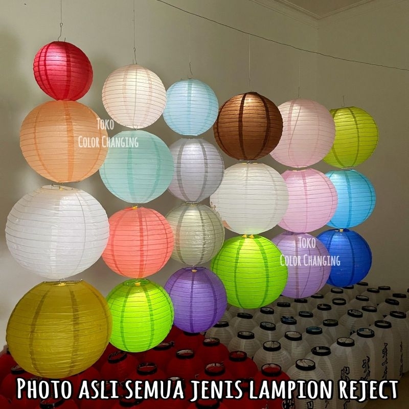 Jual lampion reject mix kain / kertas promo cuci gudang | Shopee Indonesia