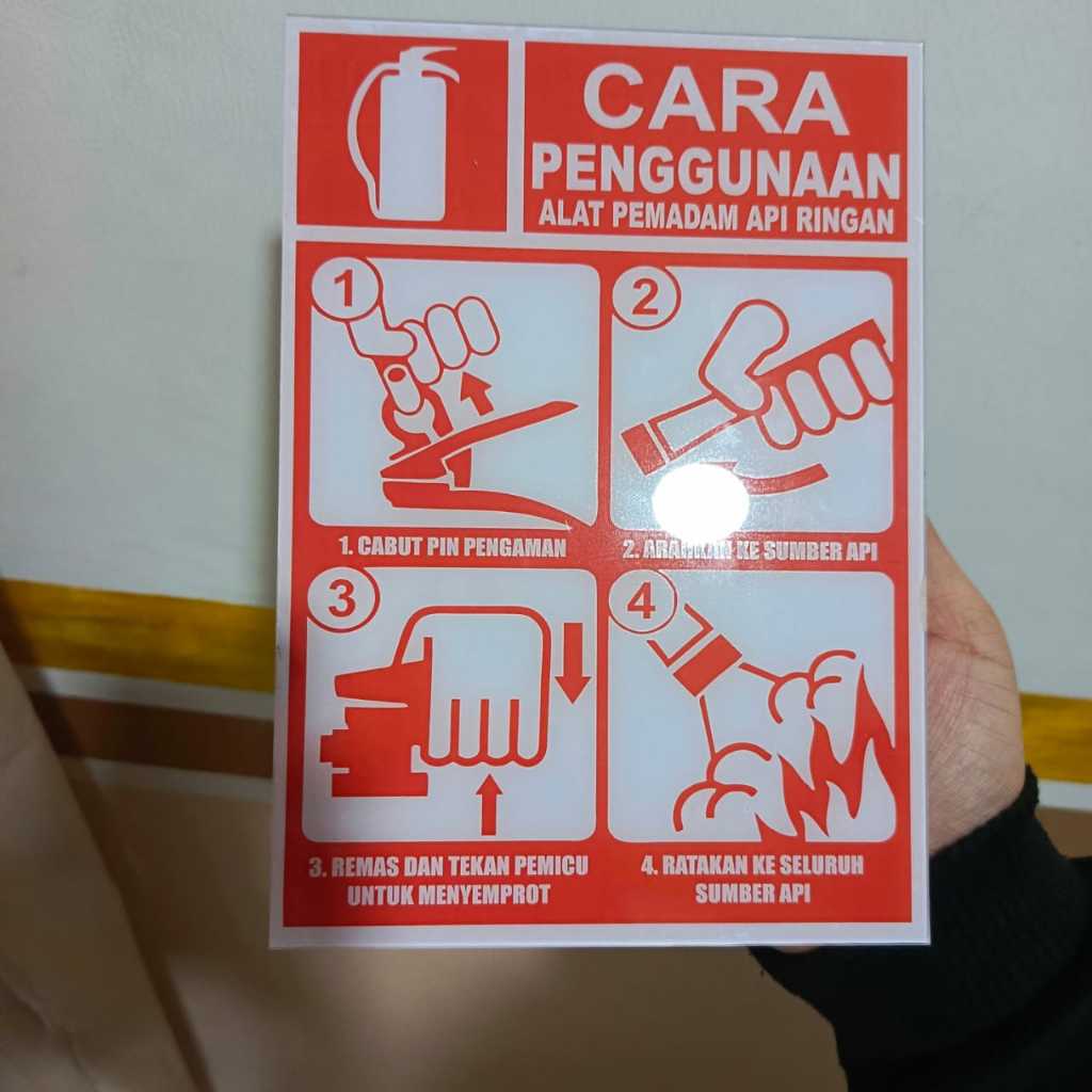 Jual STIKER DAN AKRILIK CARA PENGGUNAAN APAR | Shopee Indonesia
