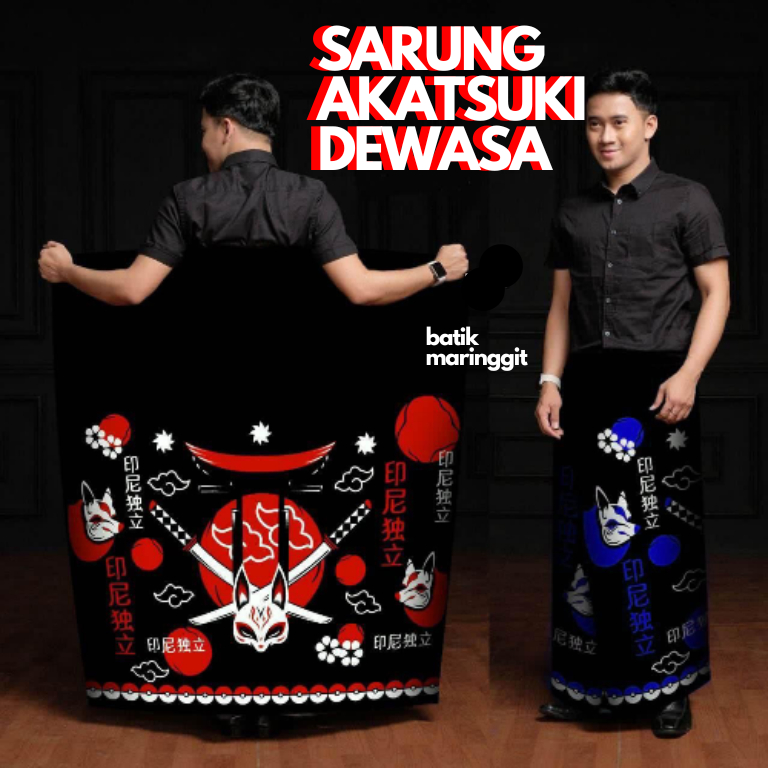 Jual Sarung Batik Dewasa Sarung Anime Sarung Akatsuki Japanese X ...