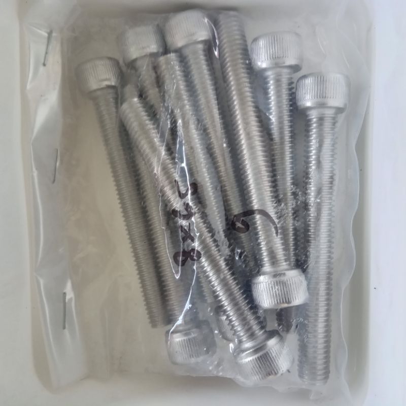 Jual SUS304 Baut L M8 × 65 Stainless Steel/ Baut Socket/Baut Stainless | Shopee Indonesia