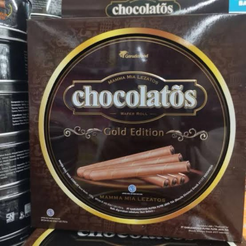 Jual GERY CHOCOLATOS GOLD EDITION WAFER ROLL KALENG 350 gram JAJANAN ...