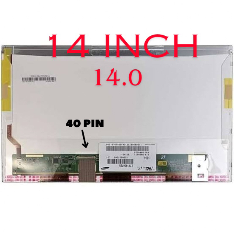 Jual layar Laptop 14 inch 40 pin Tebal Grade A | Shopee Indonesia