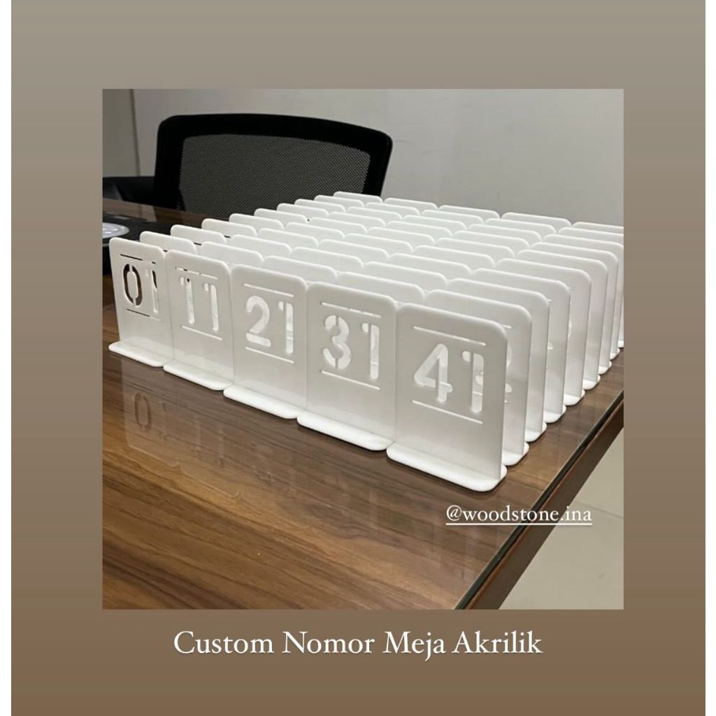 Jual Nomor Meja Akrilik / Nomor Antrian | Shopee Indonesia