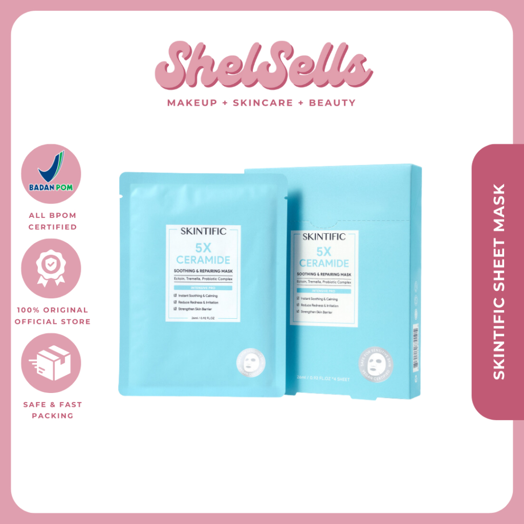 Jual [NEW] Skintific 5X Ceramide Soothing Sheet Mask | Shopee Indonesia