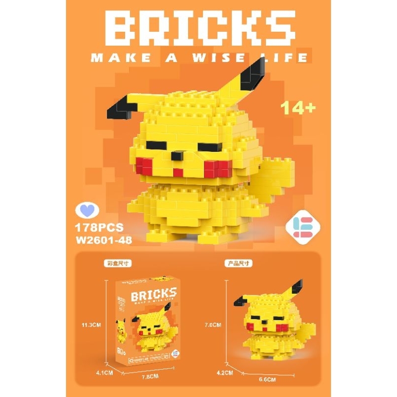 Jual ToYss Toyss Mainan bricks lego mini kartun lucu untuk anak ...