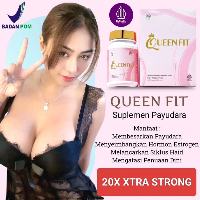 Jual Pil Hormon Queen Fit + Estrogen Wanita Transgender Herbal Payudara Kulit Cerah Natural ...