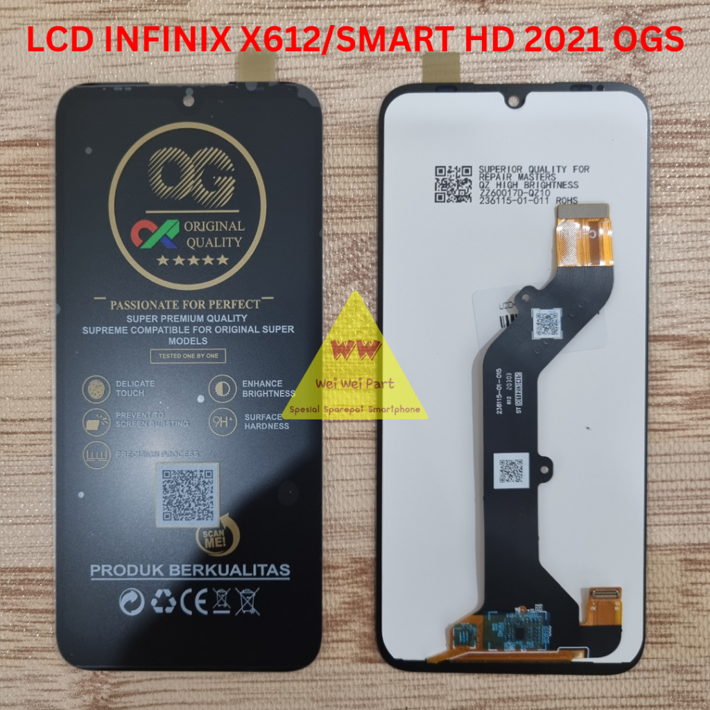 Jual OG Super ~ LCD Touchscreen Infinix X612/X612B/Smart HD 2021 Black ...